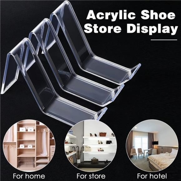 Storage & Organization | Jetec Acrylic Clear Shoe Display Stand Shoe ...
